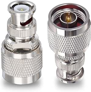 Amazon.com: N Male to BNC Male Coax Adatper TUOLNK N-Type Male Plug to BNC Male Plug RF Coaxial ...