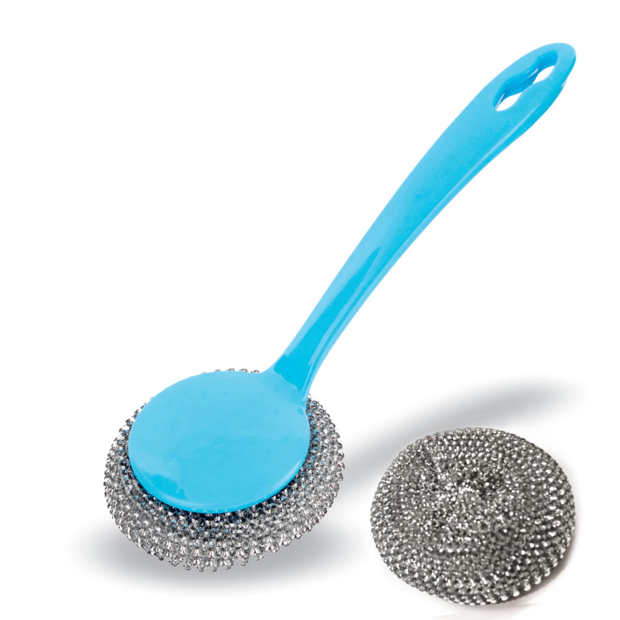 Non Scratch Scourers Stainless Steel Pan Scrubber Heavy Duty Washing Up ...