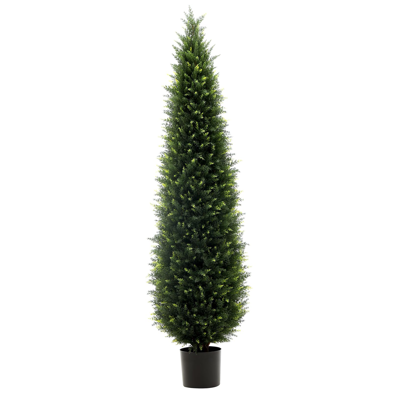 Amazon.com - Artificial Plants Outdoor & Indoor Fake Greenery Trees, 6 ...