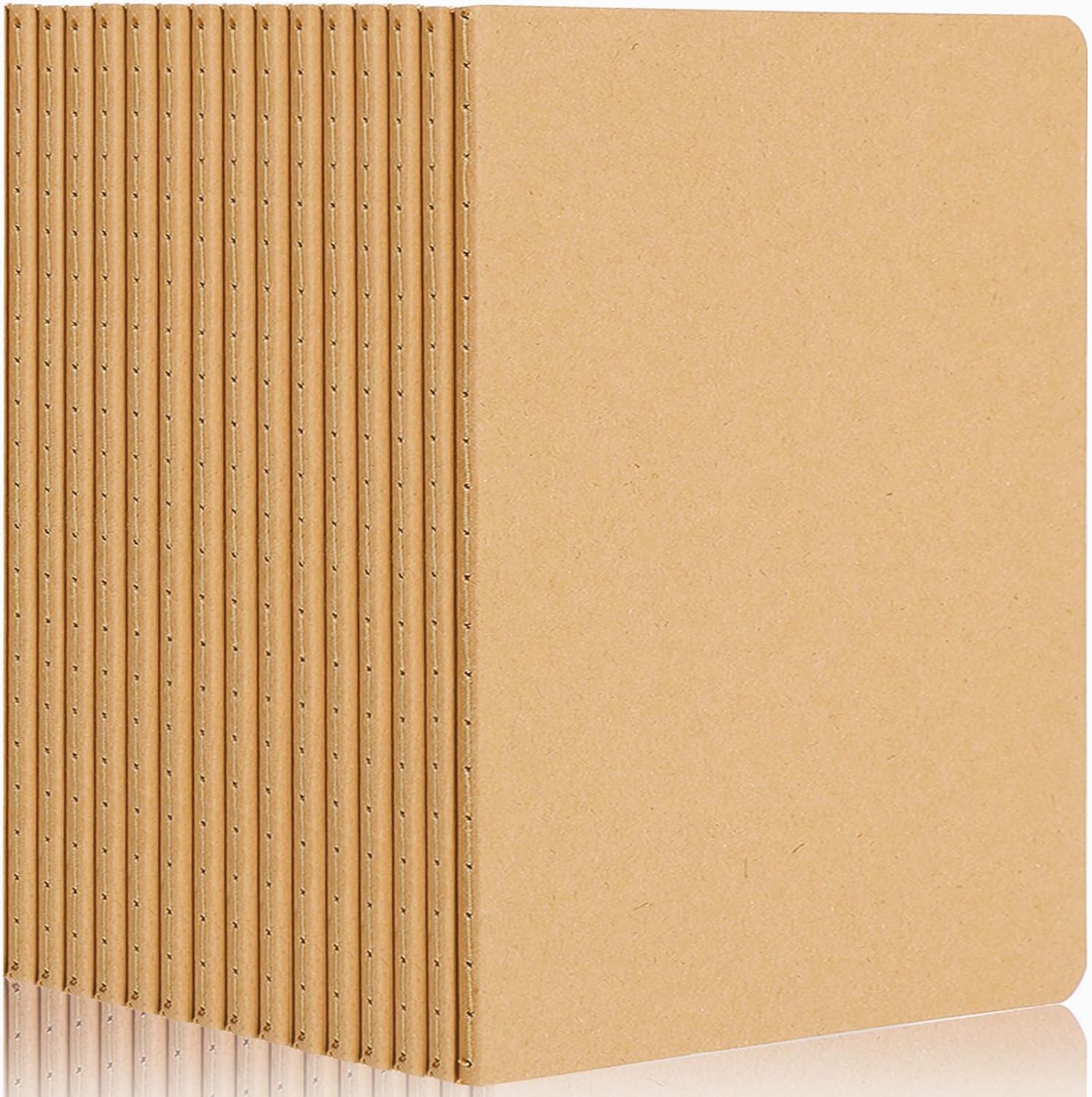 Amazon.com: PLMMOUT 15 Pack Unlined Kraft Paper Notebooks : Arte y ...