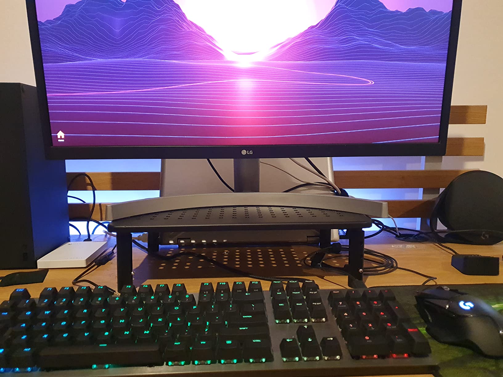 ERGOMAKER Monitor Stand - Height Adjustable Ergonomic Monitor Riser ...