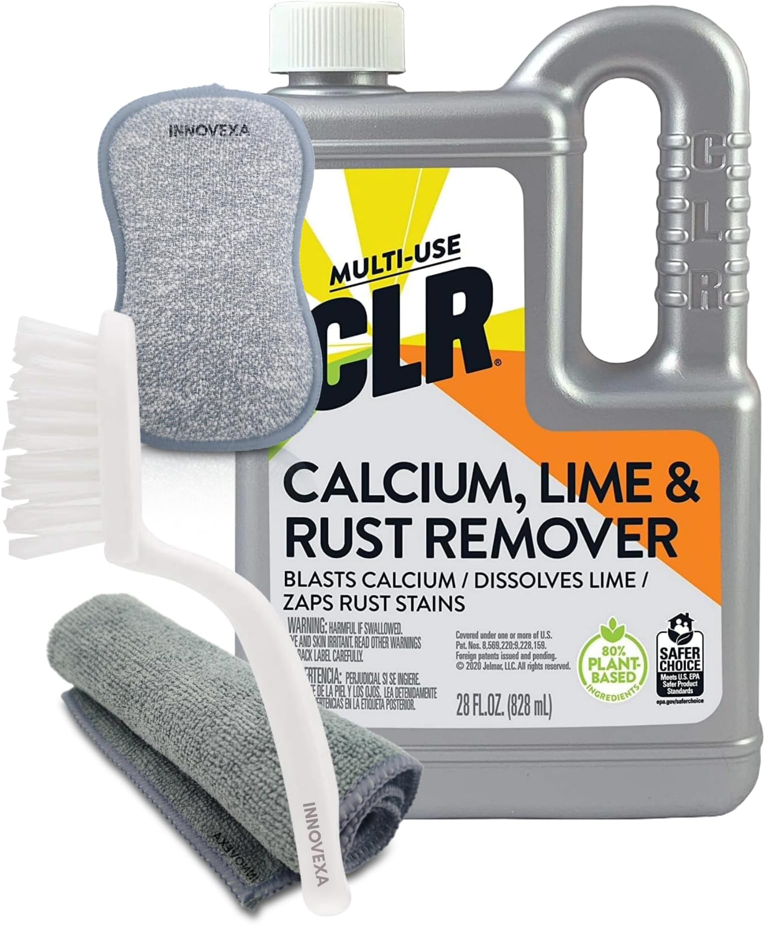 Amazon.com: 2 Pack CLR Calcium, Lime & Rust Remover with Microfiber ...