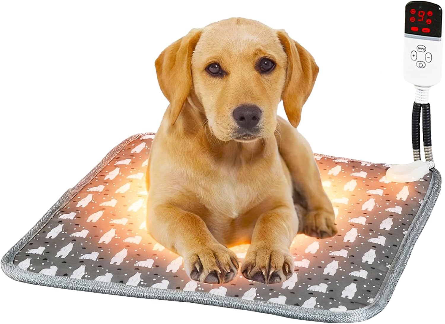 Heated Pet Pad for Dogs and Cats, Waterproof 17.7x17.7 Inch Heating Pad ...