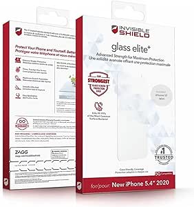 Amazon.com: ZAGG InvisibleShield Glass Elite+ Plus Screen Protector for ...