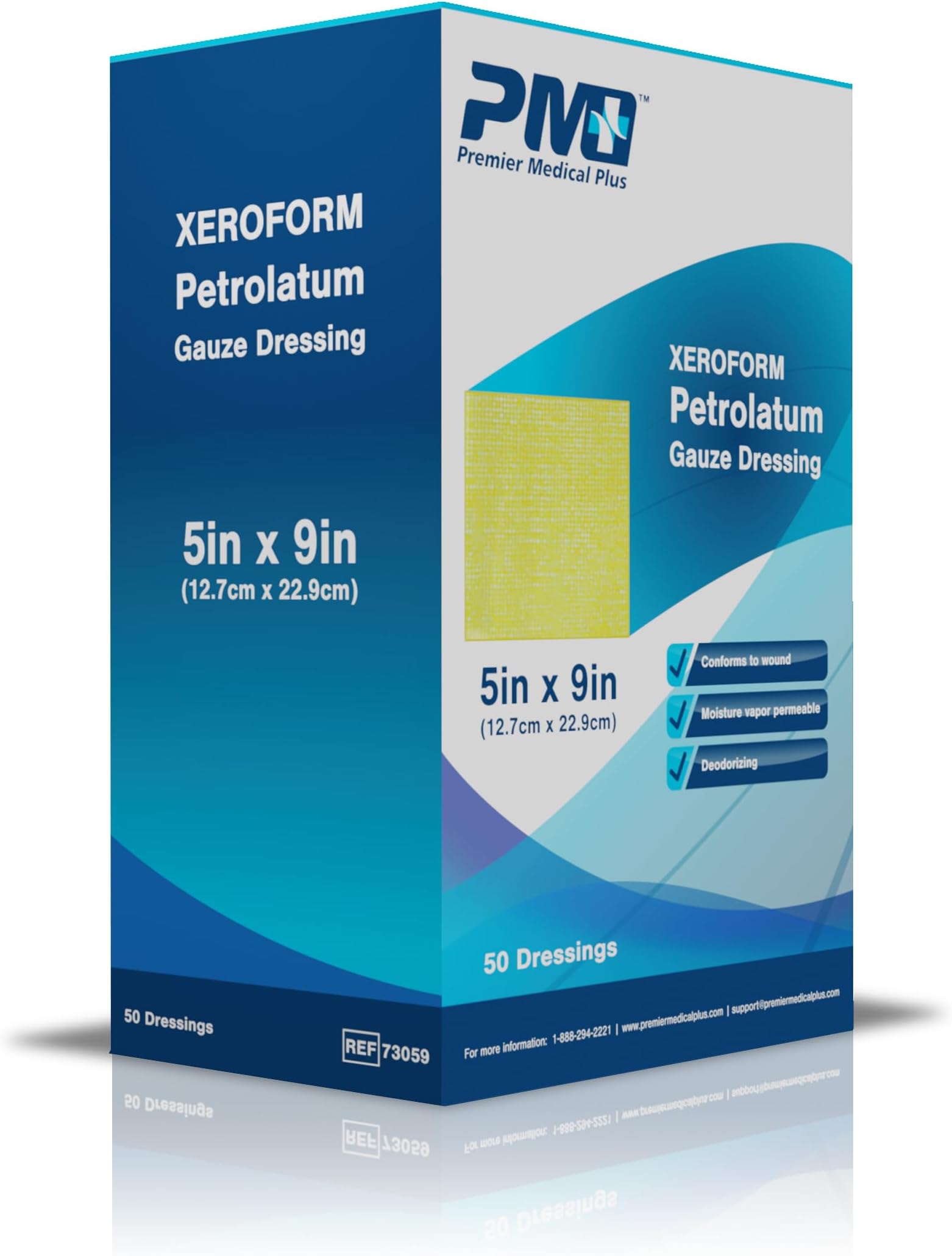 Amazon.com: Premier Medical Xeroform Gauze Dressing 5 inches x 9 Inches ...