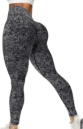 SEASUM Womens High Waist Seamless Workout Gym Tight Leggings Butt Lift ...