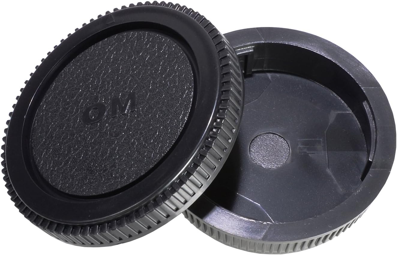 Amazon.com : Camera Body Cap and Lens Rear Cap Cover Replacement Set ...