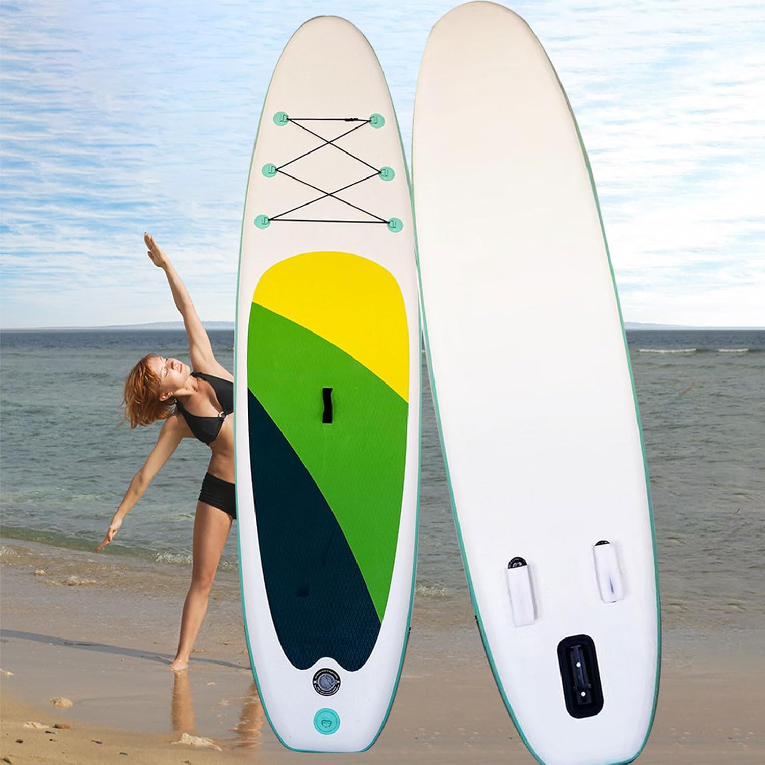 Amazon.com : Surfboard, Inflatable Surfboard Water Paddle Board Power ...