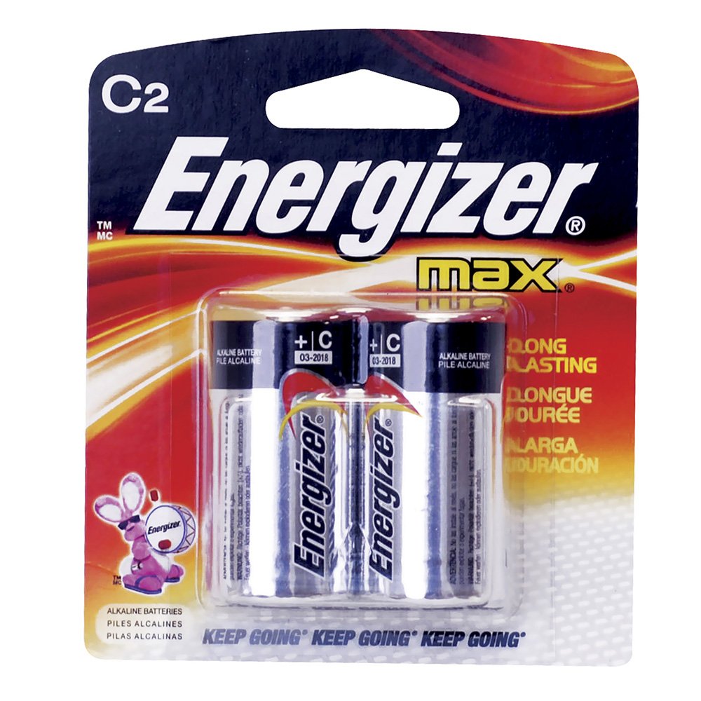 Amazon.com : Energizer MAX Alkaline Batteries, C, 2 Batteries/Pack ...