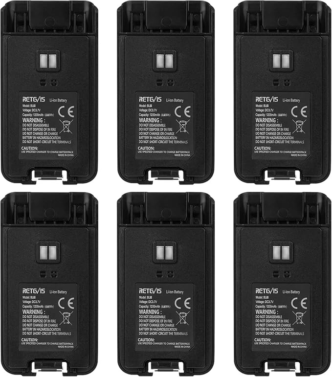 Amazon.com: Retevis RT68 Walkie Talkie Battery,1200mAh 3.7V Original Li ...