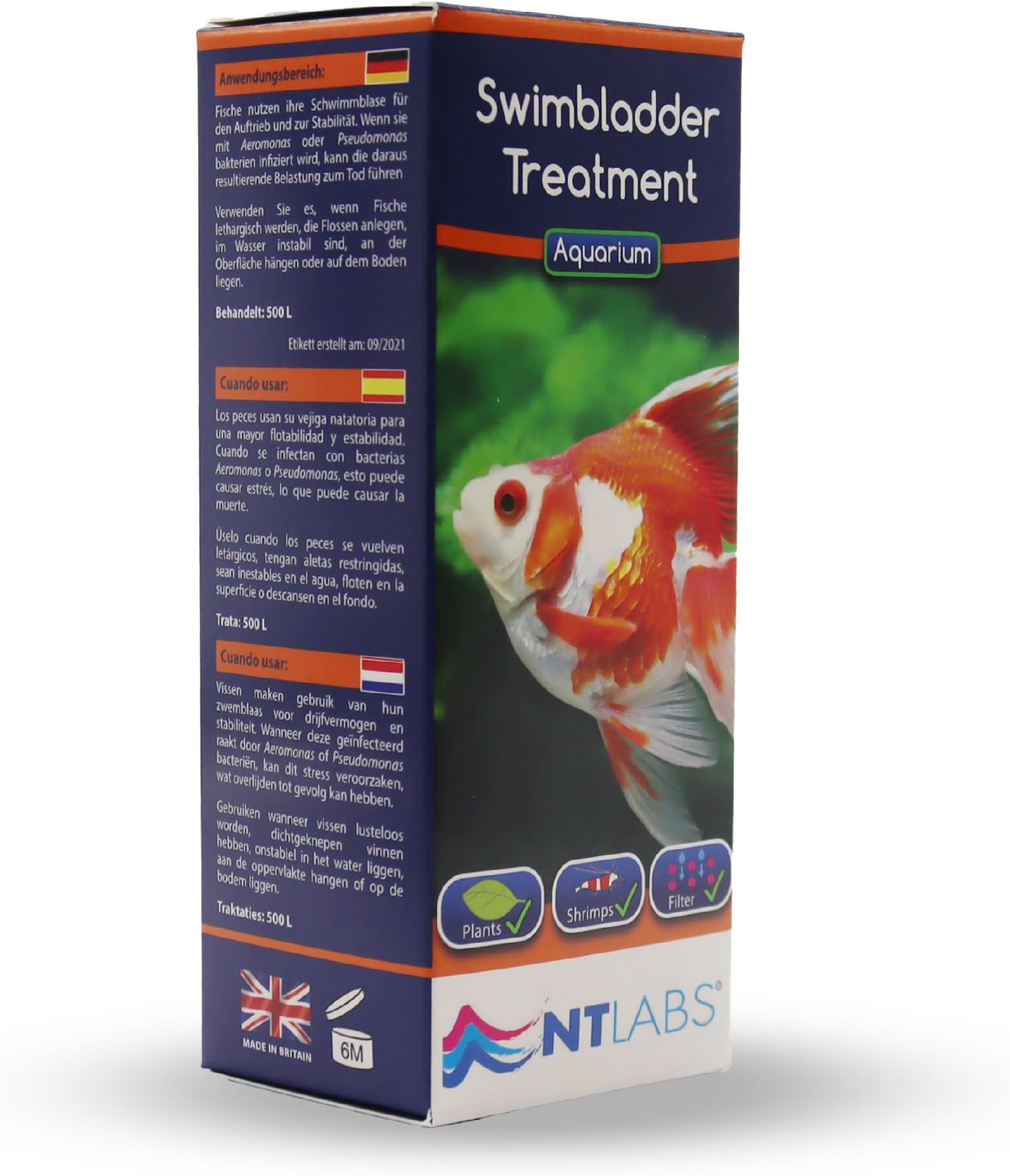NT Labs Aquarium Swimbladder Treatment, Tropical and Coldwater Aquarium ...
