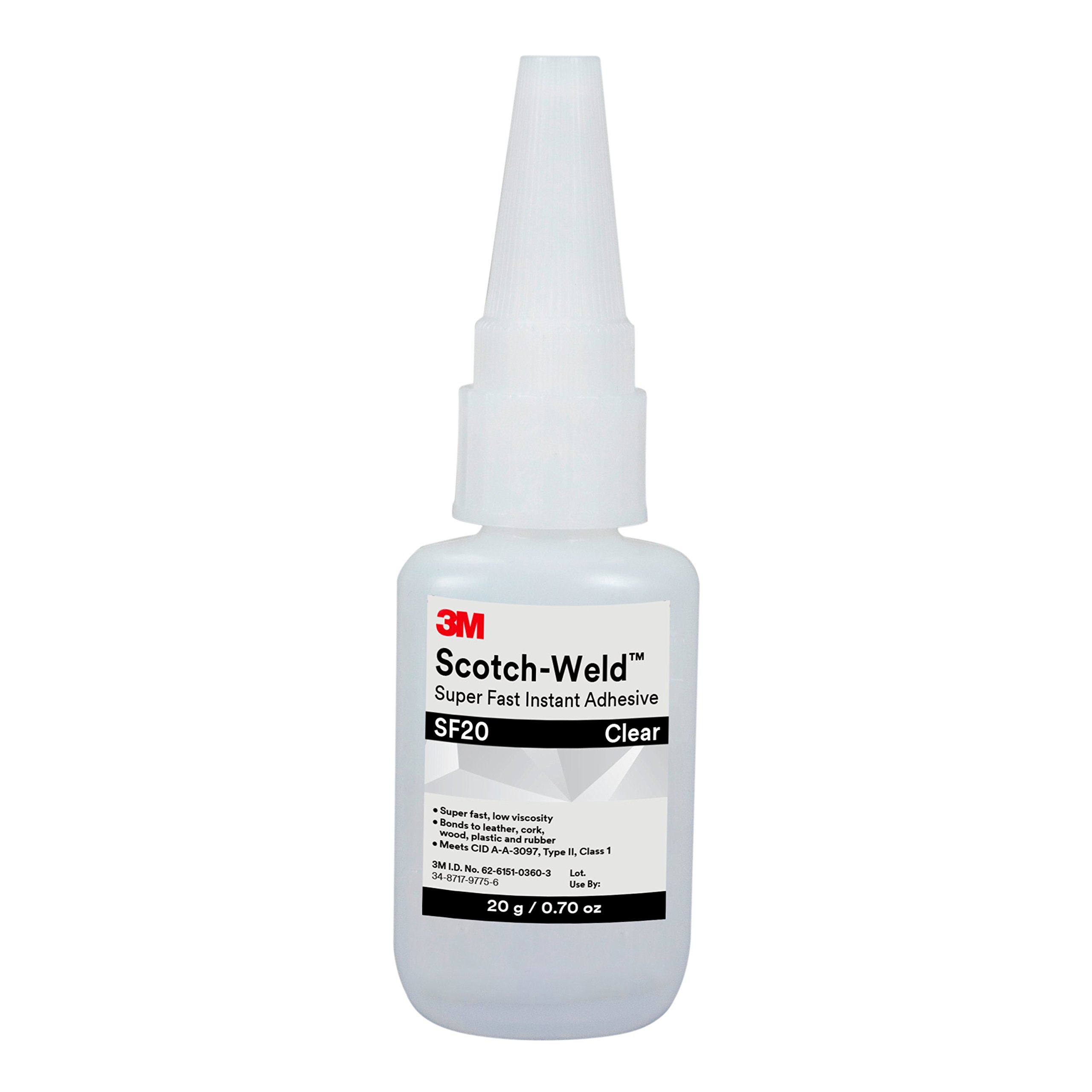 Buy 3M Scotch-Weld Super Fast Instant Adhesive SF20, Clear, 20 Gram ...