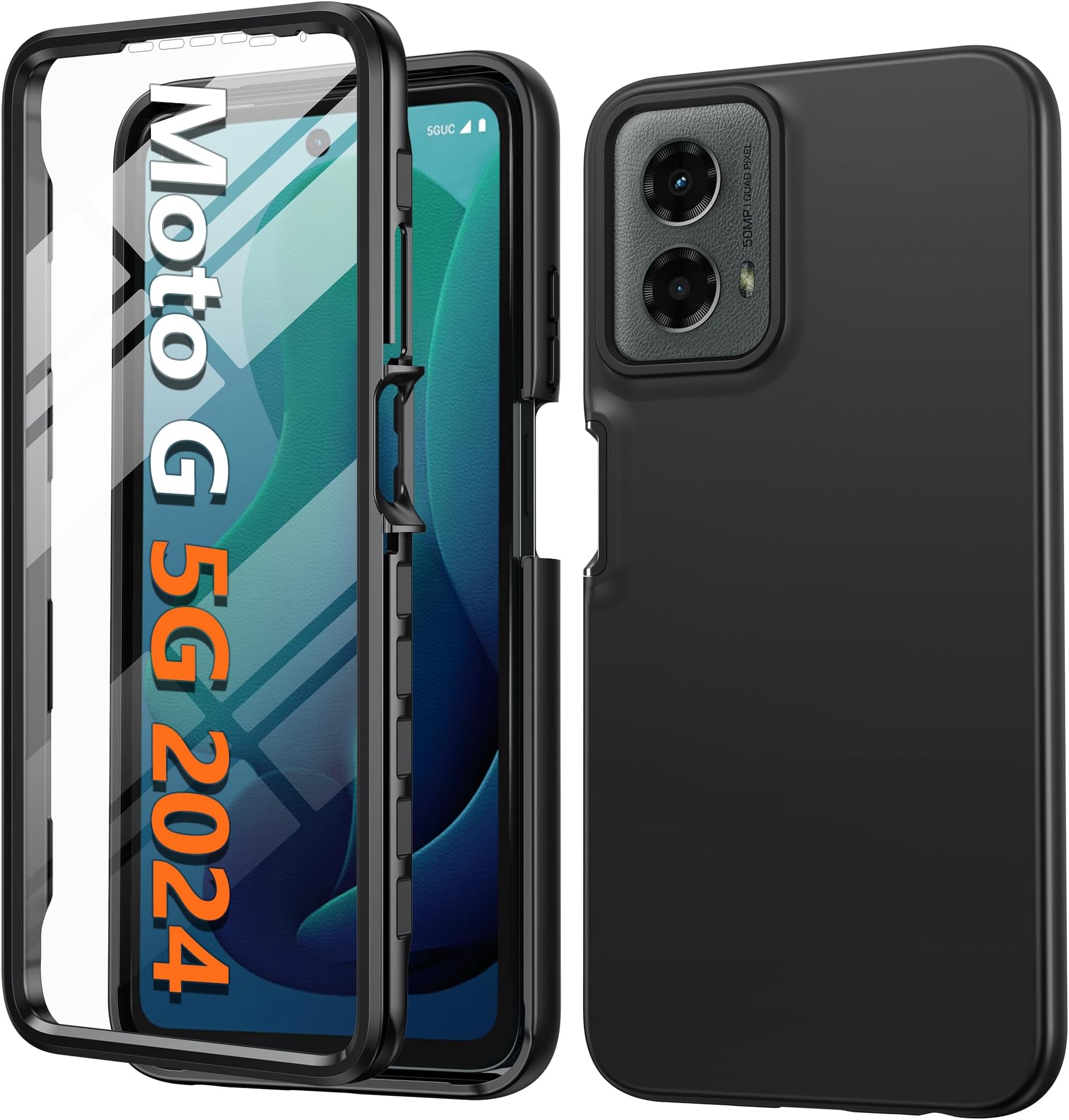 Amazon.com: FNTCASE for Motorola Moto G-5G-2024 Case: Dual Layer ...