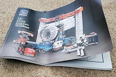 Amazon.com: BRICKKK PANTASY City Aircraft Engine Workshop Building Sets ...