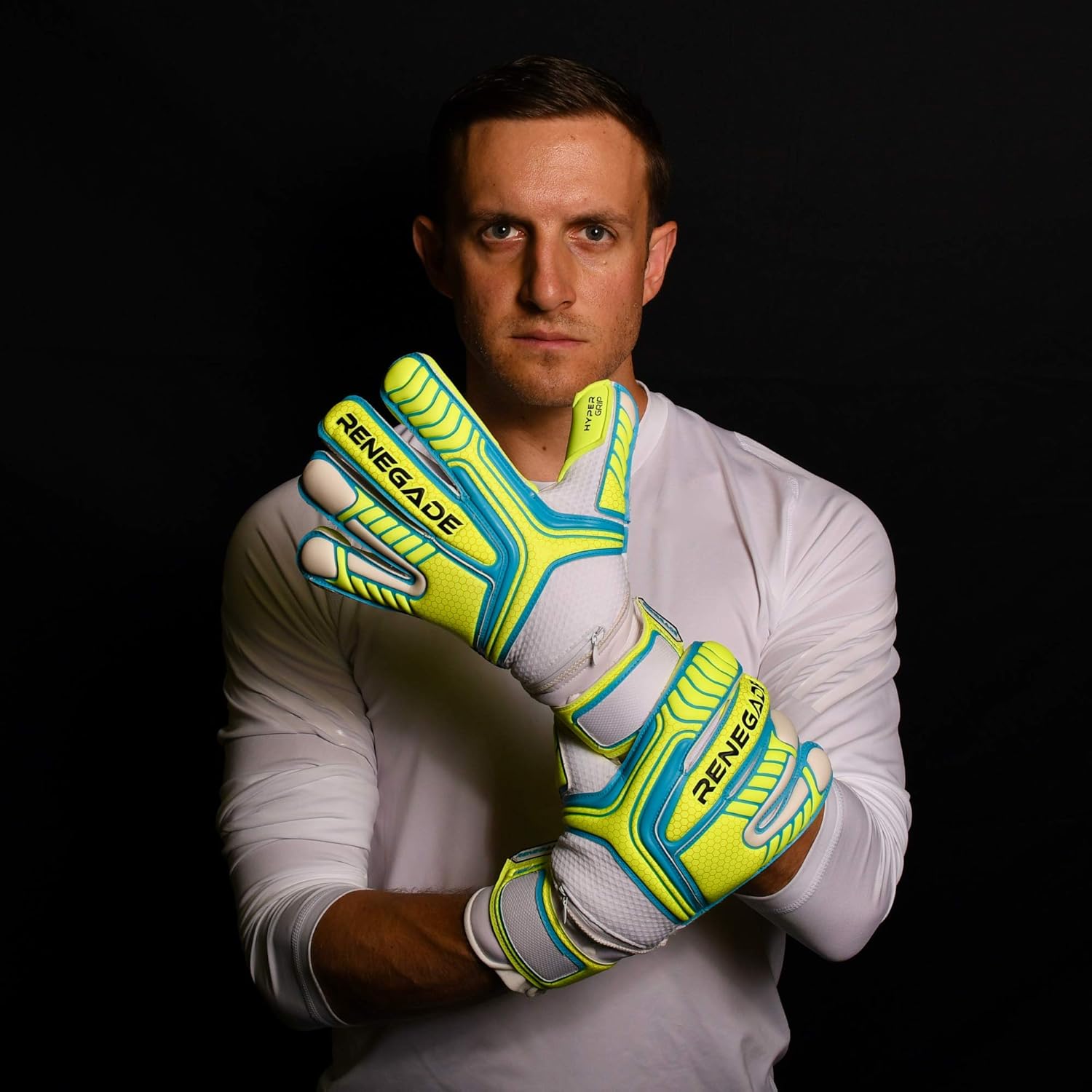 Renegade GK Vulcan Goalie Gloves with Microbe-Guard (Sizes 6-11, 4 ...