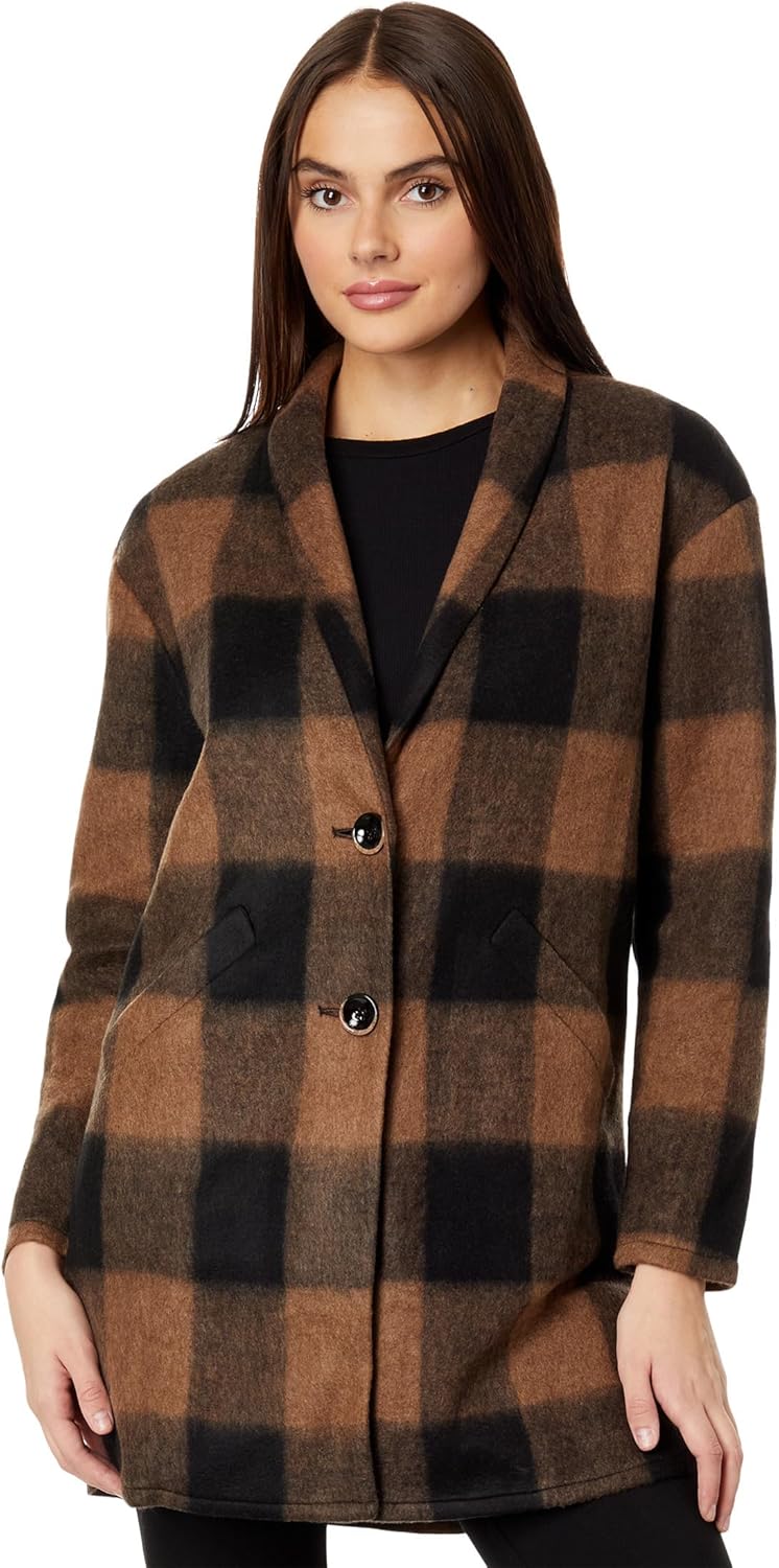 Amazon.com: Elliott Lauren Square Dance Long Knit Jacket Multi XS ...