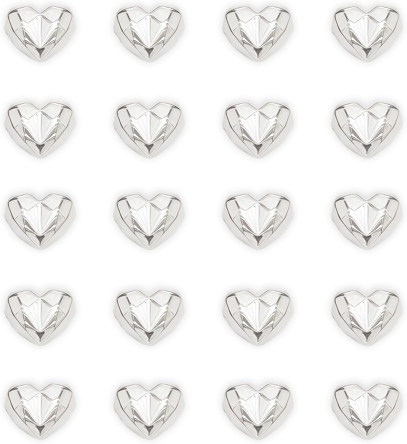 Amazon.com: 20PCS Silver Fridge Magnets Cute Diamond Heart Refrigerator ...