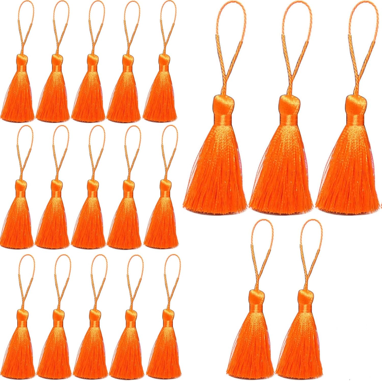 Amazon.com: 20pcs 3.7 Inch Mini Tiny Craft Tassels Soft Elegant ...