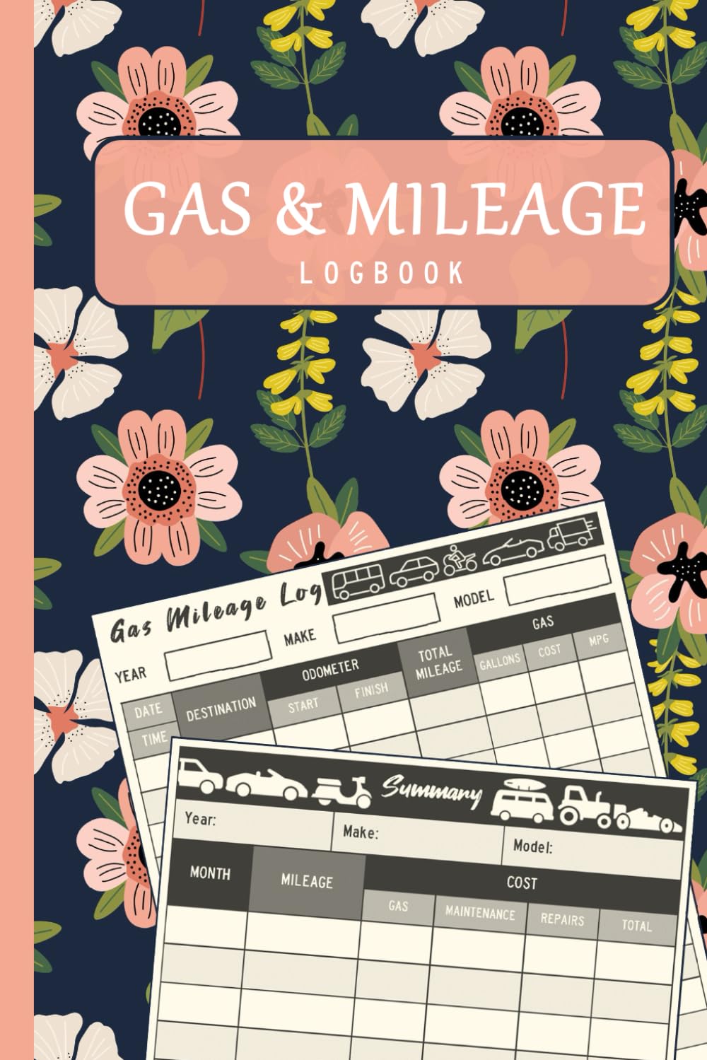 Amazon.com: Gas Mileage Log Book: Record And Track Your Daily Gasoline ...
