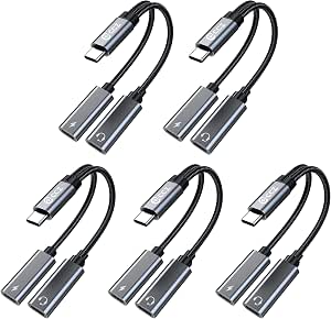 Amazon.co.jp: CCZ CA01 USBC Splitter 1 in 2 Output Type C Male to Dual ...