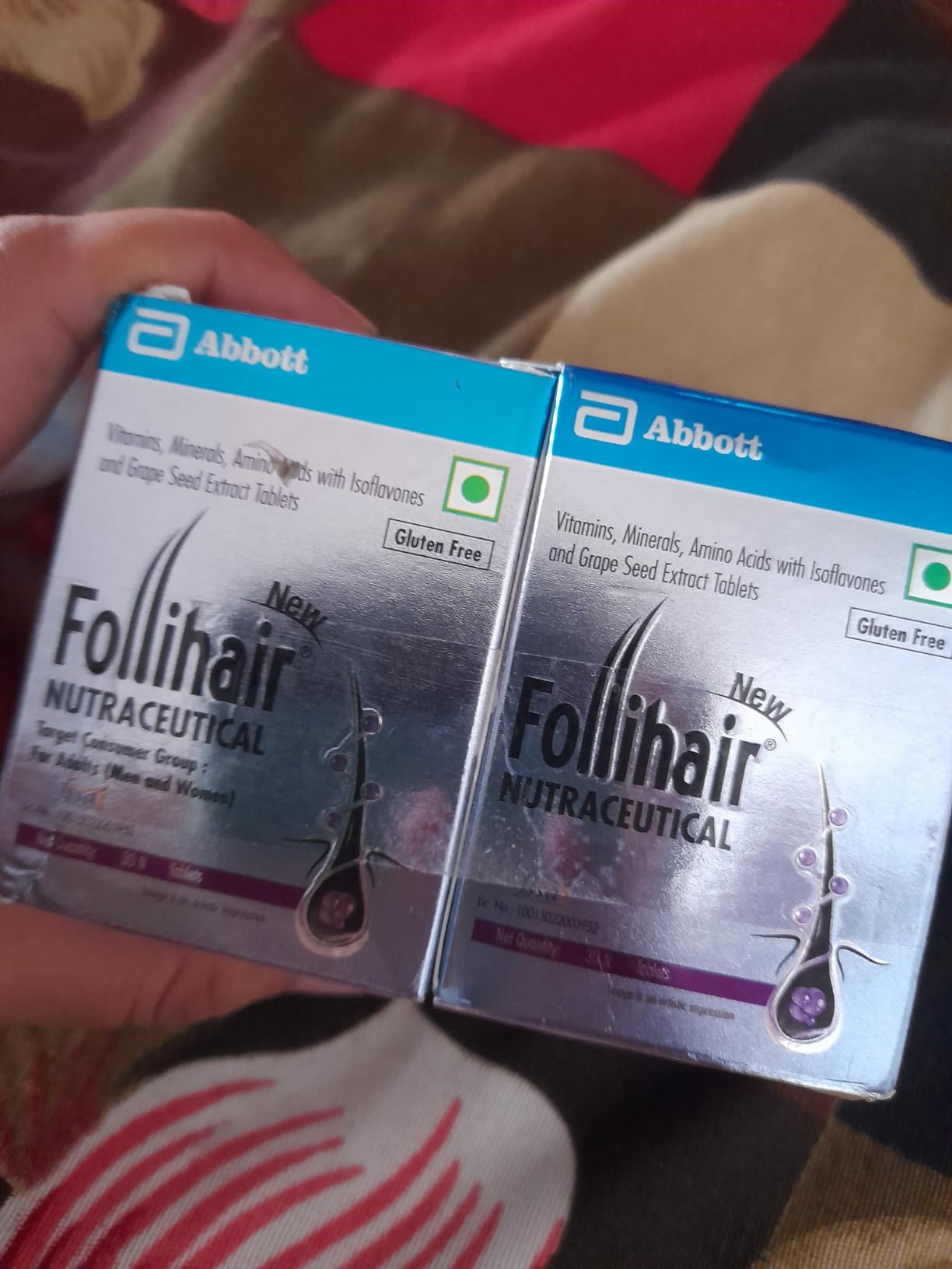 Follihair New Abbott New Biotin With Vitamins (30 Tablets) Pack of 2 (2 ...
