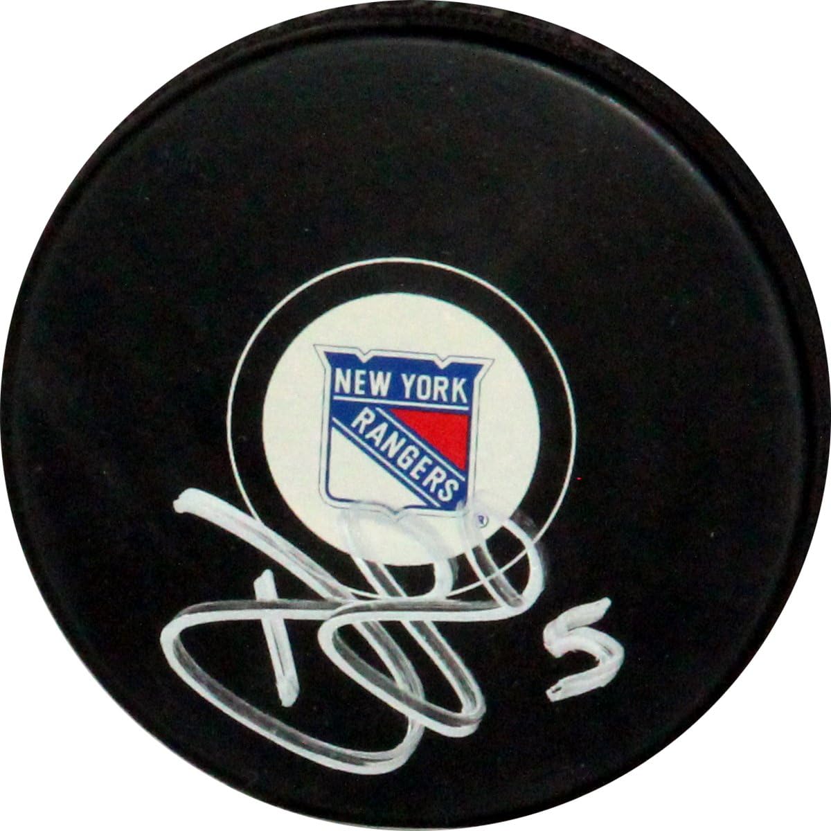 Amazon.com: Dan Girardi New York Rangers Game Model Puck : Sports ...