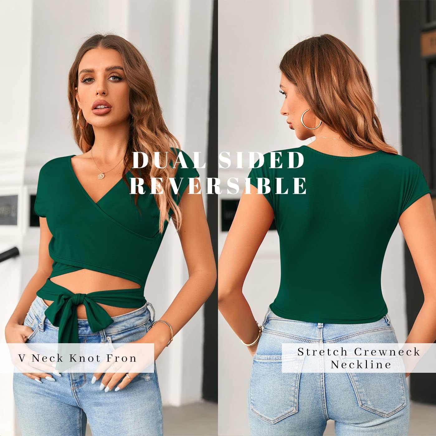 Women's Sexy Backless T-Shirts Tie Back Crop Tee Solid Sleeveless Slim ...