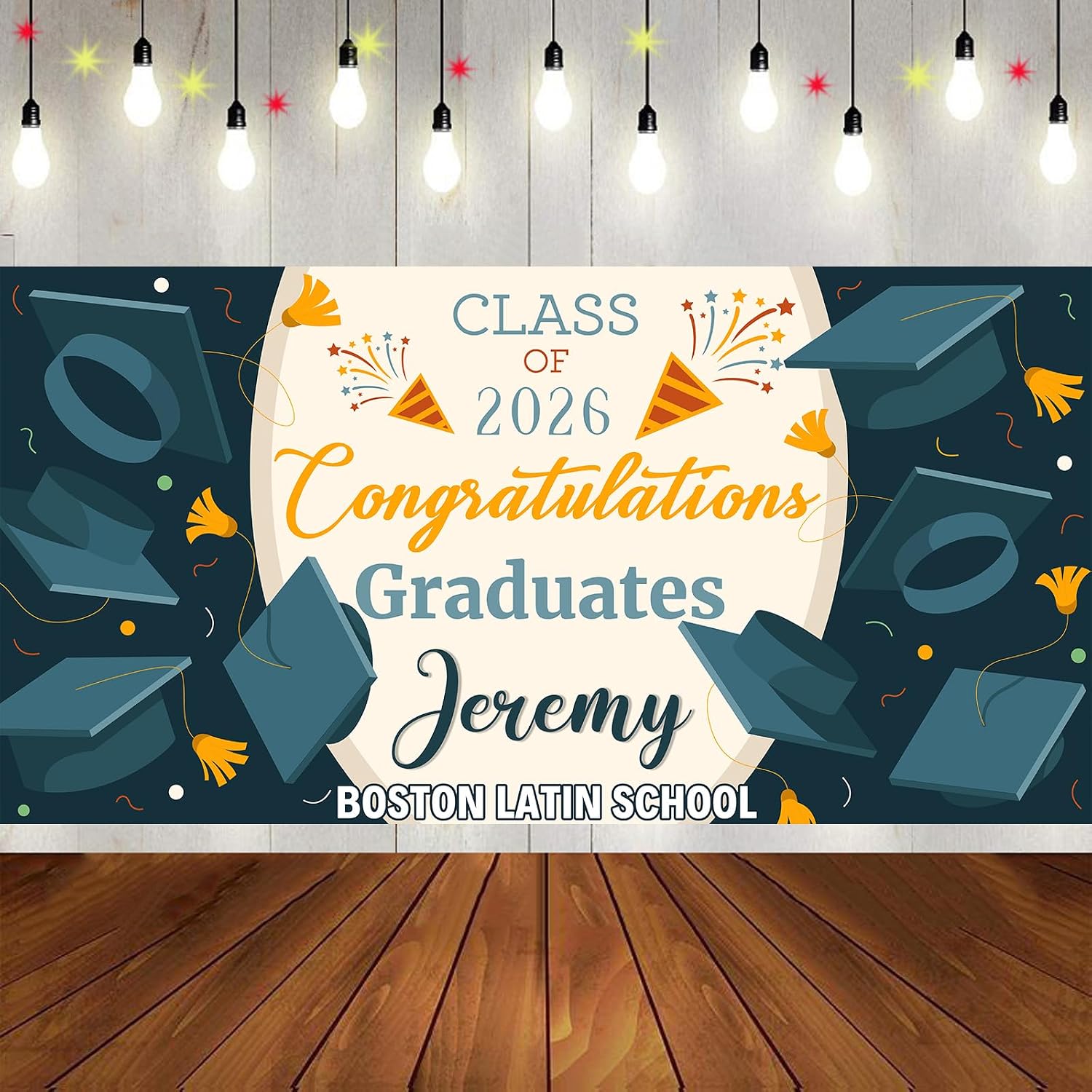 Amazon.com: Custom Graduation Banner Class of 2026 Personalized ...