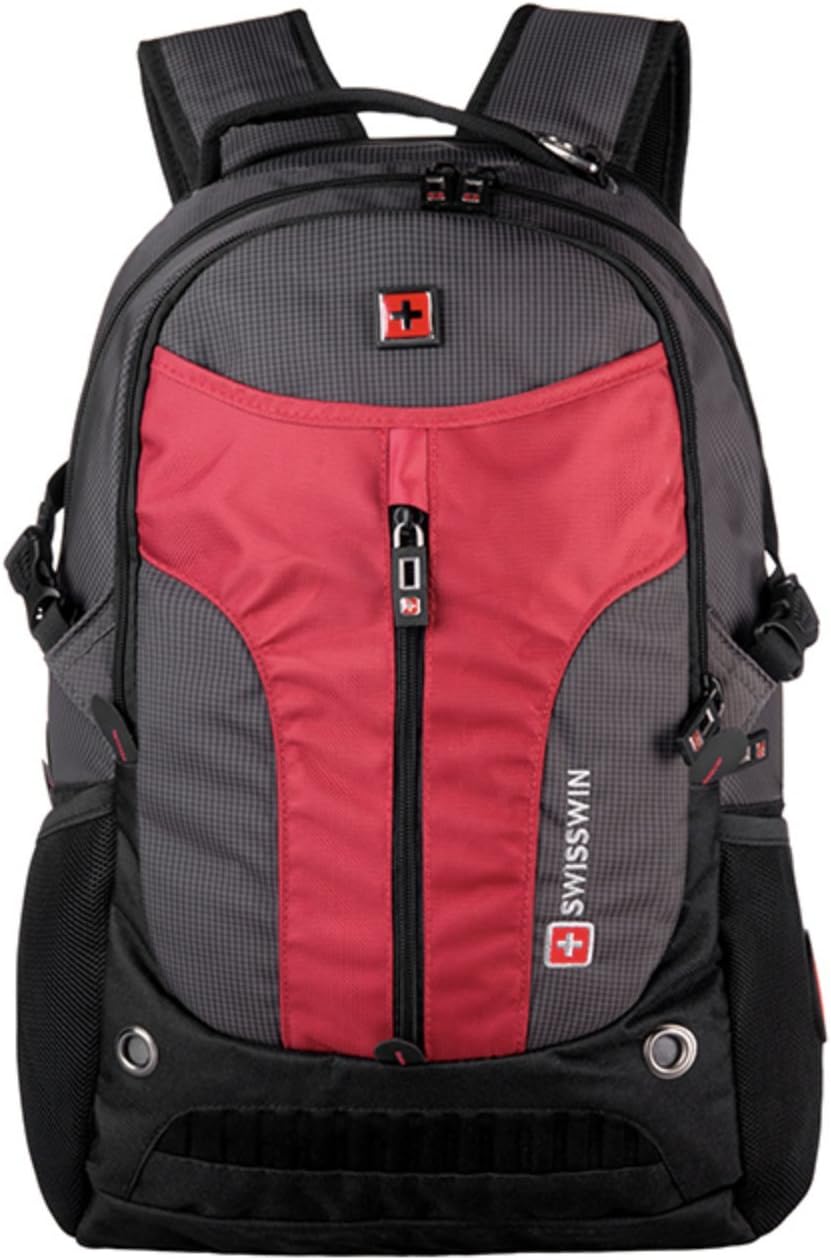 Amazon.com | Swisswin Backpack SW9980I (Red) | Casual Daypacks