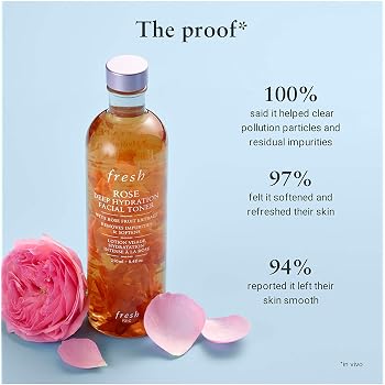 Amazon.com : Fresh Rose Deep Hydration Facial Toner/Water 3.3 oz / 100 ...