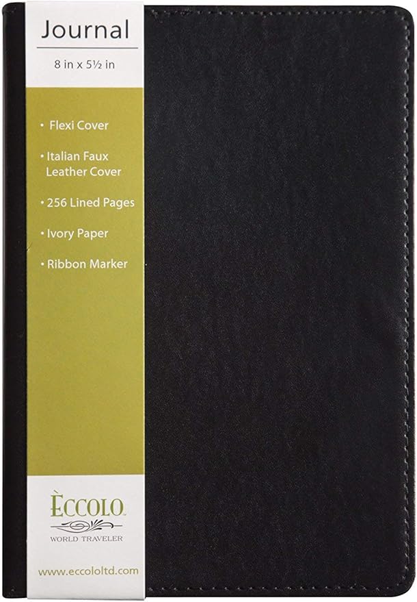 Amazon.com: Eccolo Simple Professional Journal Notebook, Flexible Faux ...