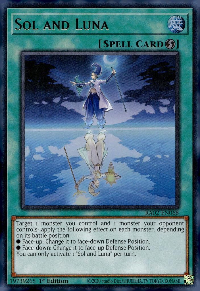 Amazon.com: Sol and Luna (UR) - RA02-EN068 - Ultra Rare - 1st Edition ...