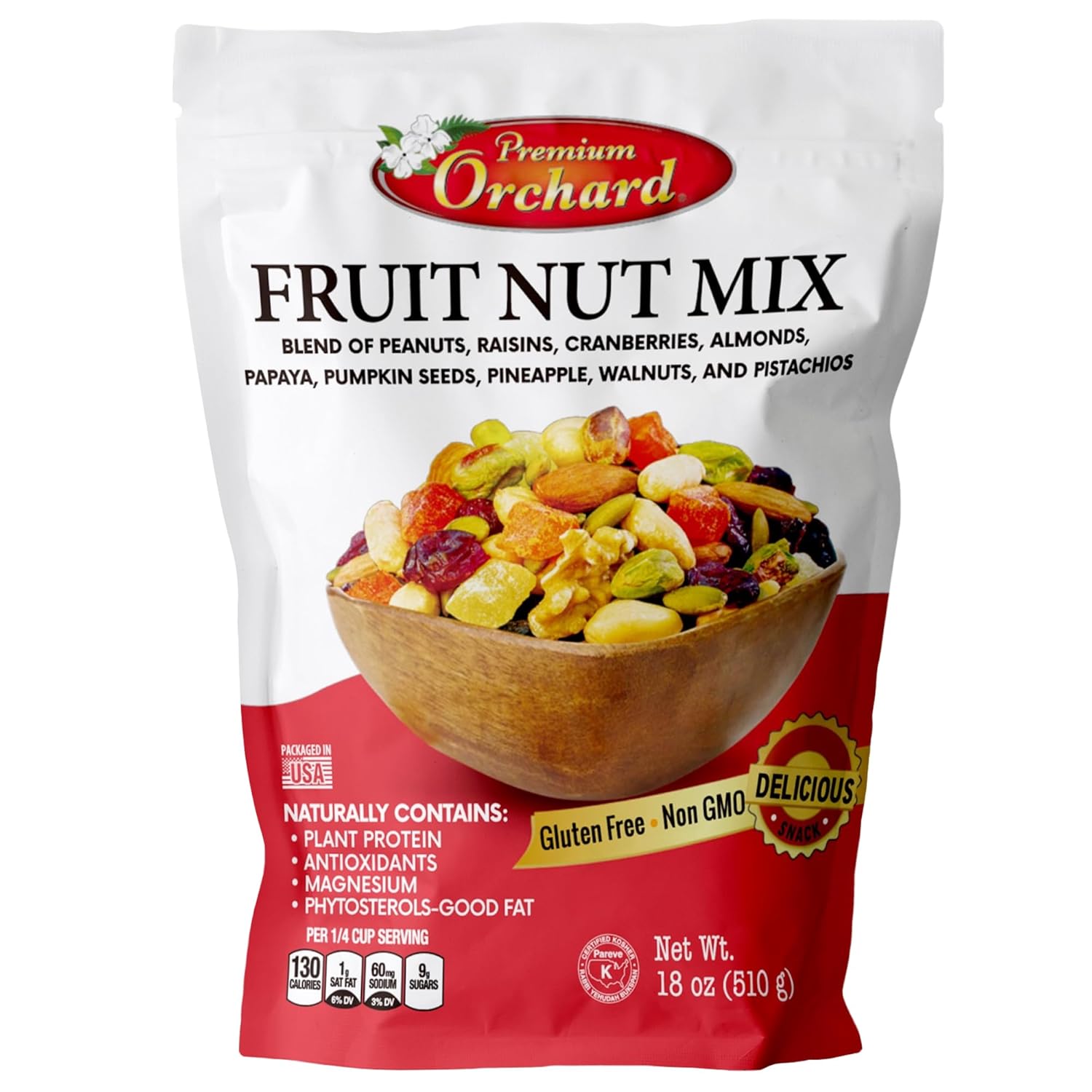 Amazon.com: FRUIT NUT MIX TRAIL MIX by PREMIUM ORCHARD - Gourmet Trail ...