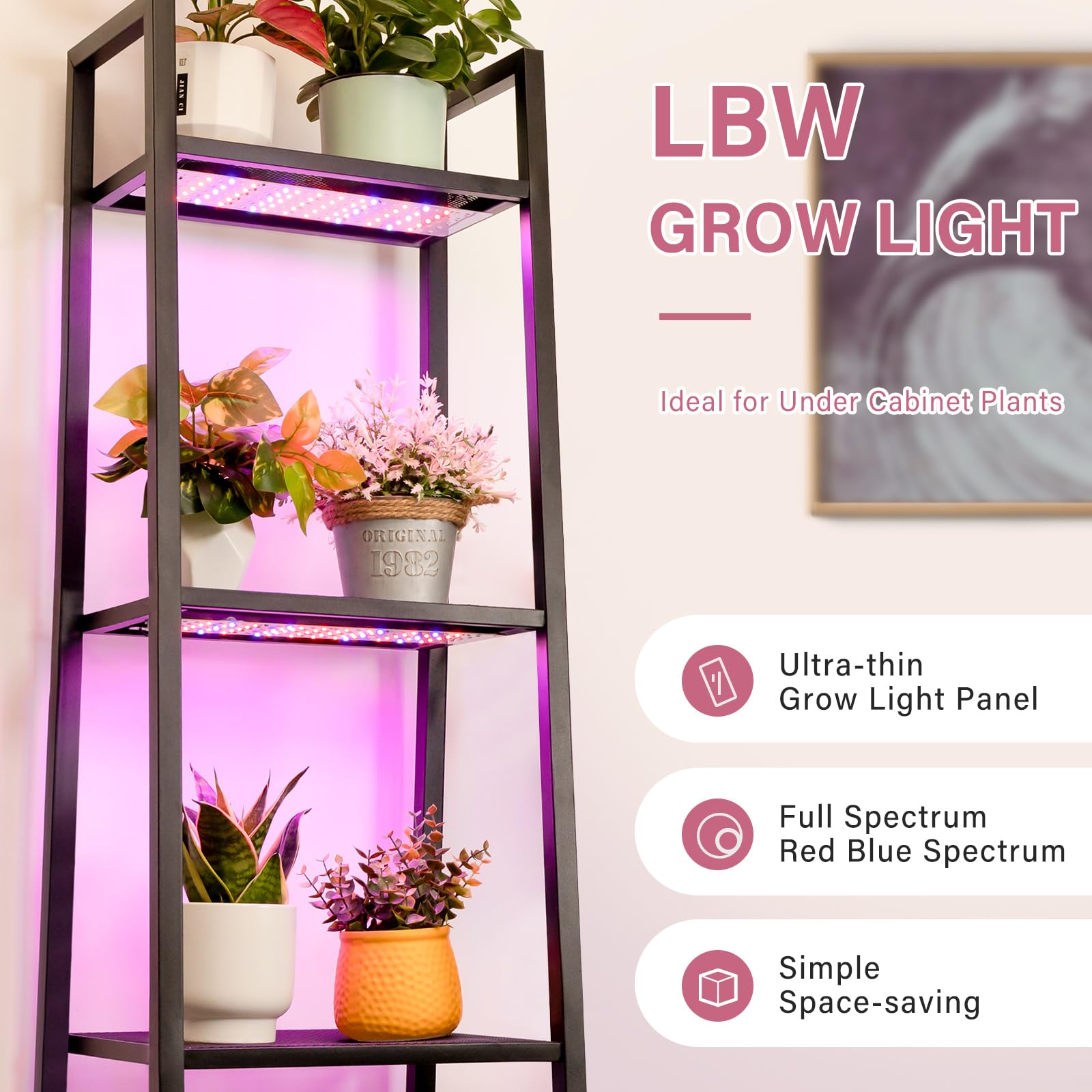 Grow Light Space Saving LED Grow Lights Pour Des Plantes Florissantes: