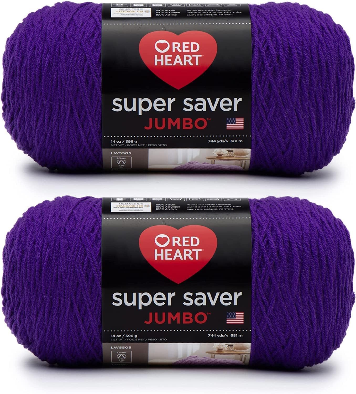 Amazon.com: BATELO Soft Purple Yarn 1008 Yards - 3 Pack Acrylic Yarn of ...