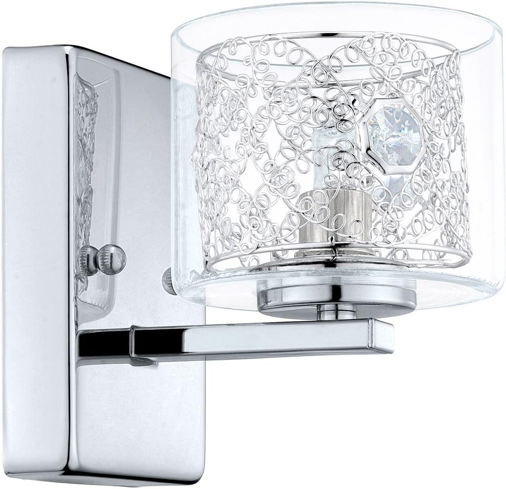 Eglo Lighting 200264A Pianella - One Light Wall Sconce, Chrome Finish ...