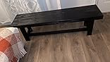 Amazon.com - Plank+Beam 60 Inch Farmhouse Dining Bench, Solid Wood ...