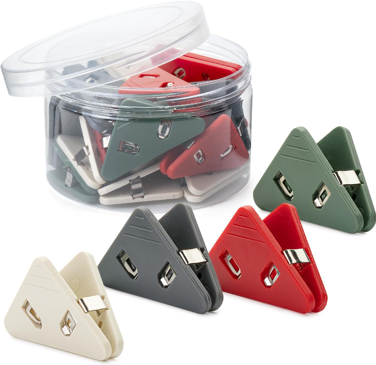 Amazon.com : Tupalizy Small Creative Plastic Triangle Paper Clips ...
