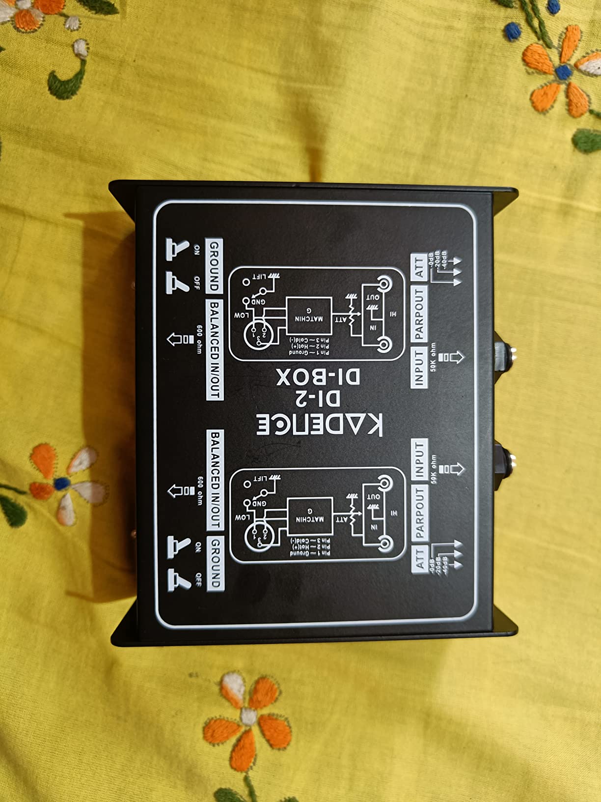 Kadence DI2 Passive 2 Channel DI Box with Attenuator Switch : Amazon.in ...