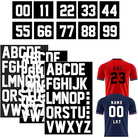 Amazon.com: 90 Pcs Iron on Letters Iron on Numbers Alphabets Fabric ...