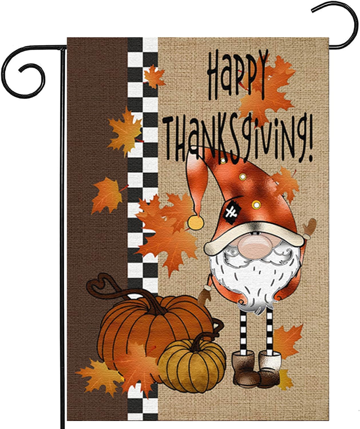 Amazon.com : Surfapans Happy Thanksgiving Garden Flag 12x18 Inch Double ...