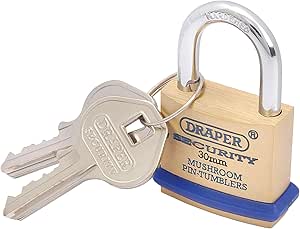 Draper 64160 Solid Padlock 30mm - Amazon.com
