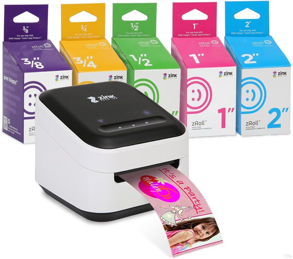 Amazon.com: ZINK Phone Photo & Labels Wireless Printer. Wi-Fi Enabled ...