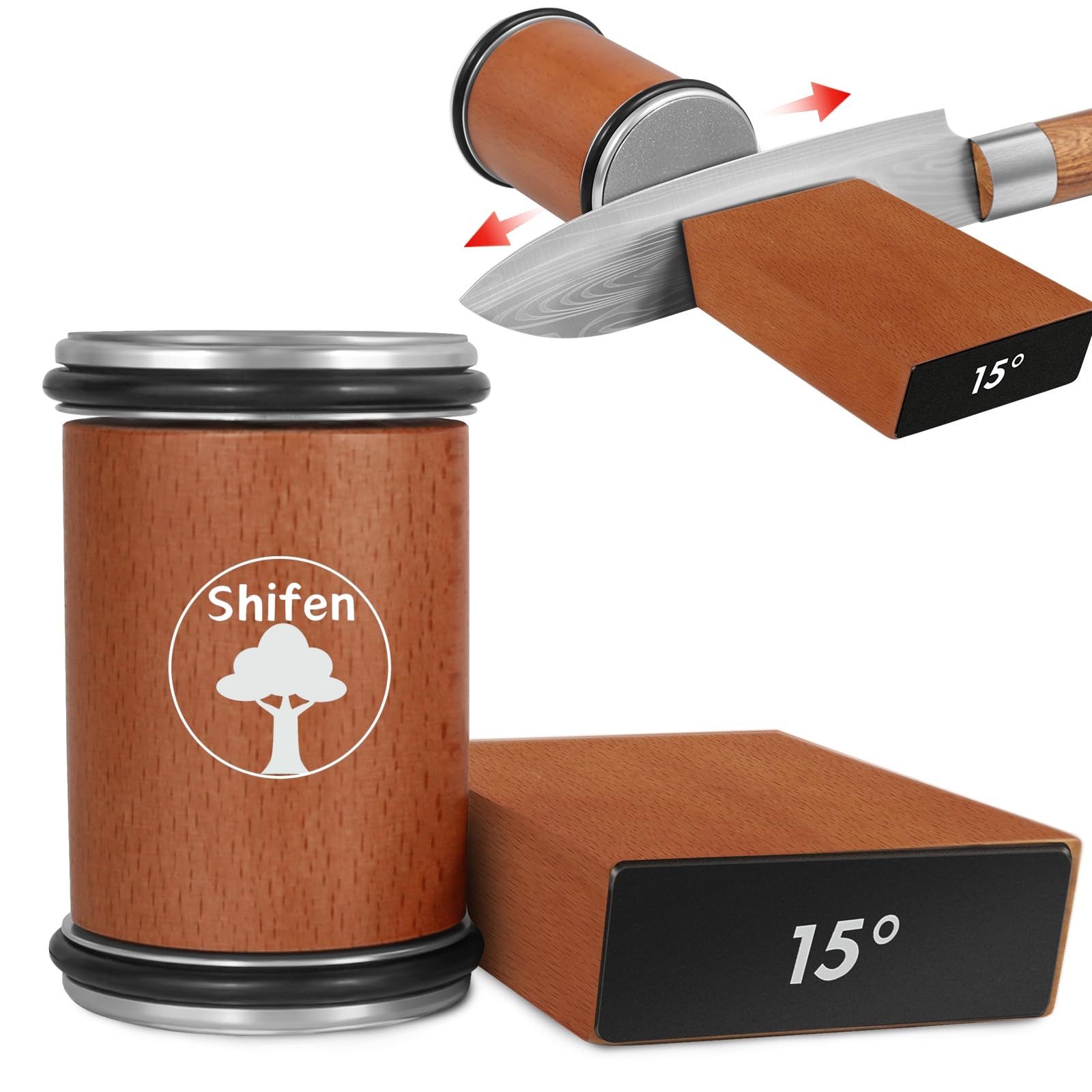 Rolling Knife Sharpeners Kit, Kitchen Knivies Sharpener with Diamond ...