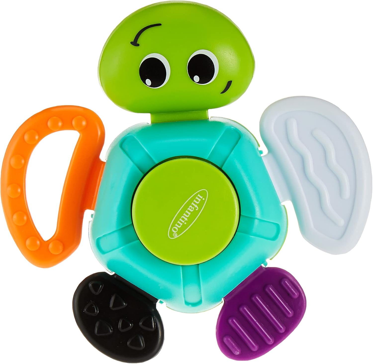 Infantino Turtle Rattle Baby Rattling Toy, Turtle Baby Rattle, 216279 ...