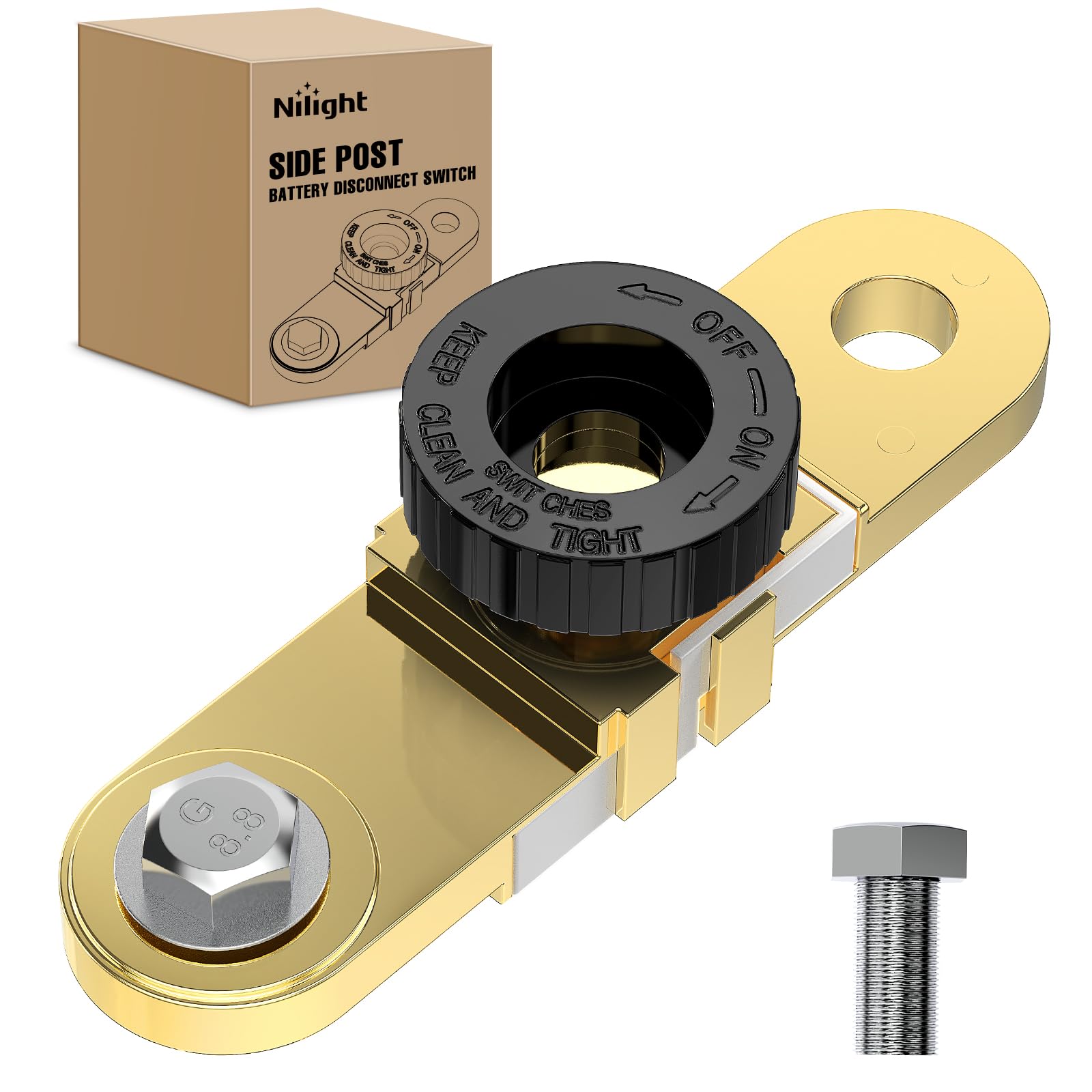 Amazon.com: Nilight Side Post Battery Disconnect Switch Heavy Duty ...