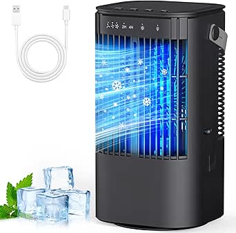 Portable Air Conditioner, 4-in-1 Mini Small Air Conditioner Evaporative ...