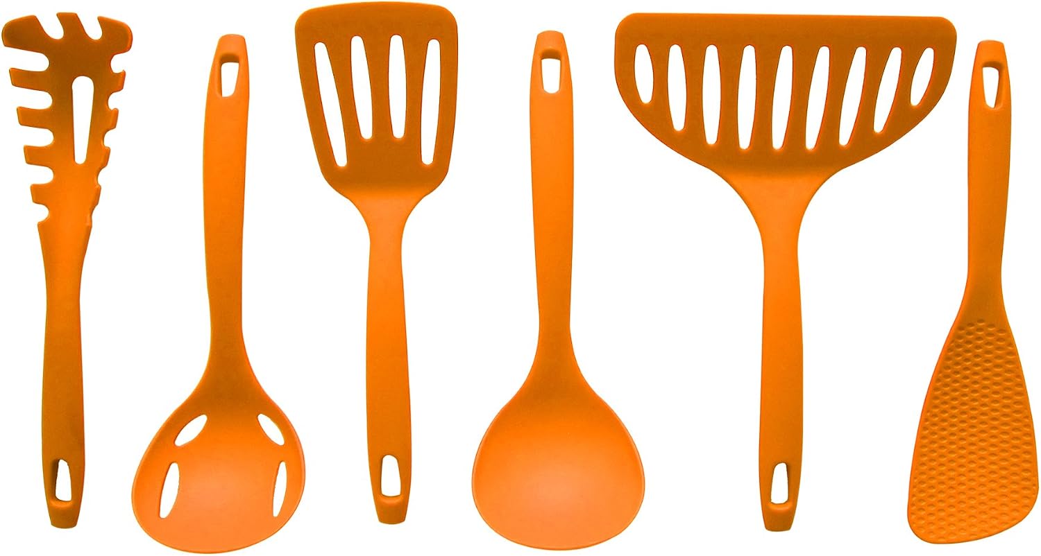 Amazon.com: Inoue Chamber of mini kitchen tool set of 6 orange : Sports ...