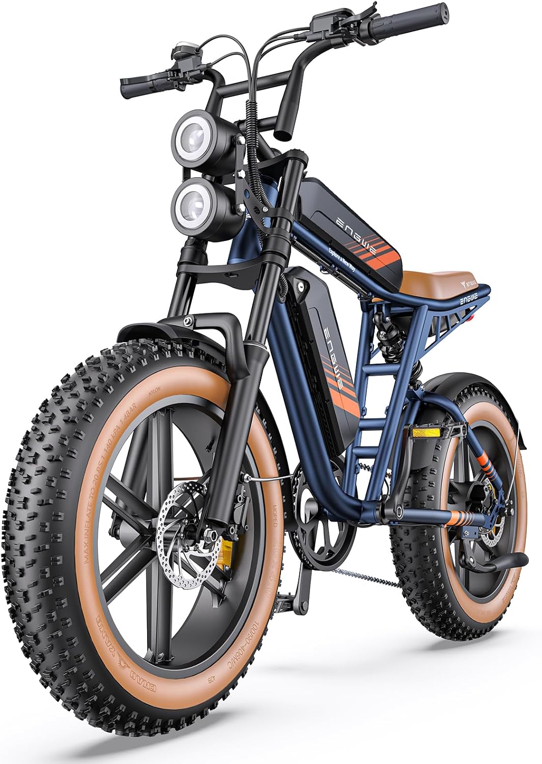 Amazon.com: ENGWE M20 2.0 Moped Style Electric Bike for Adults, 52V 31 ...