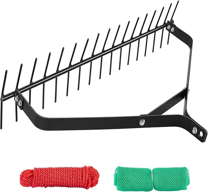 Amazon.com : YIVIKPE 32" Aquatic Weed Rake, 6.3" Steel Rod Lake Weed ...